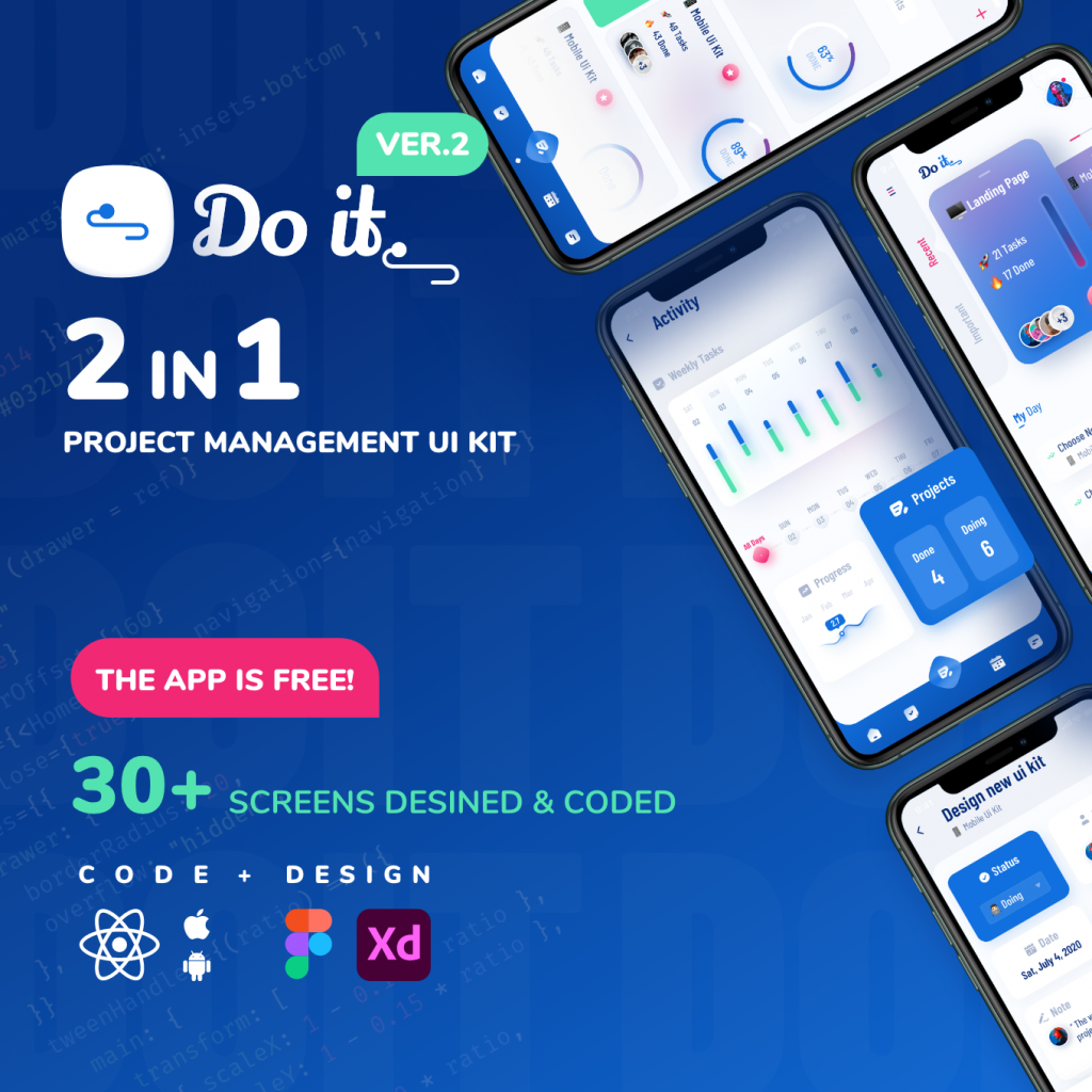 Do It Project Management App Ui Kit 2 0 Premium WordPress Themes 